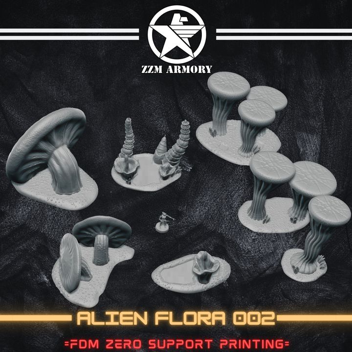 3D Printable ALIEN FLORA 002 by ZZM ARMORY